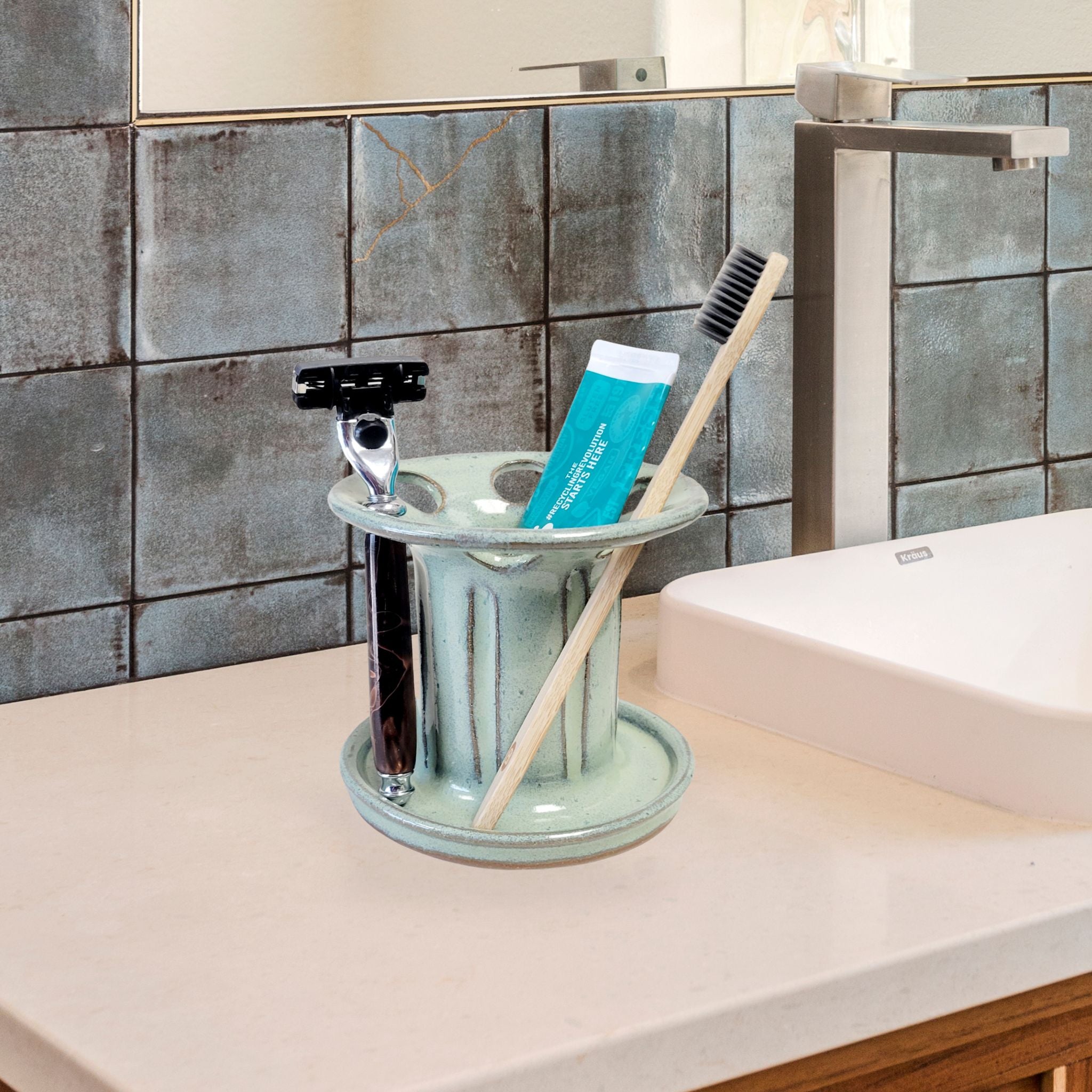 Handmade Ceramic Toothbrush & Razor Holder | Melbourne, Florida – The ...