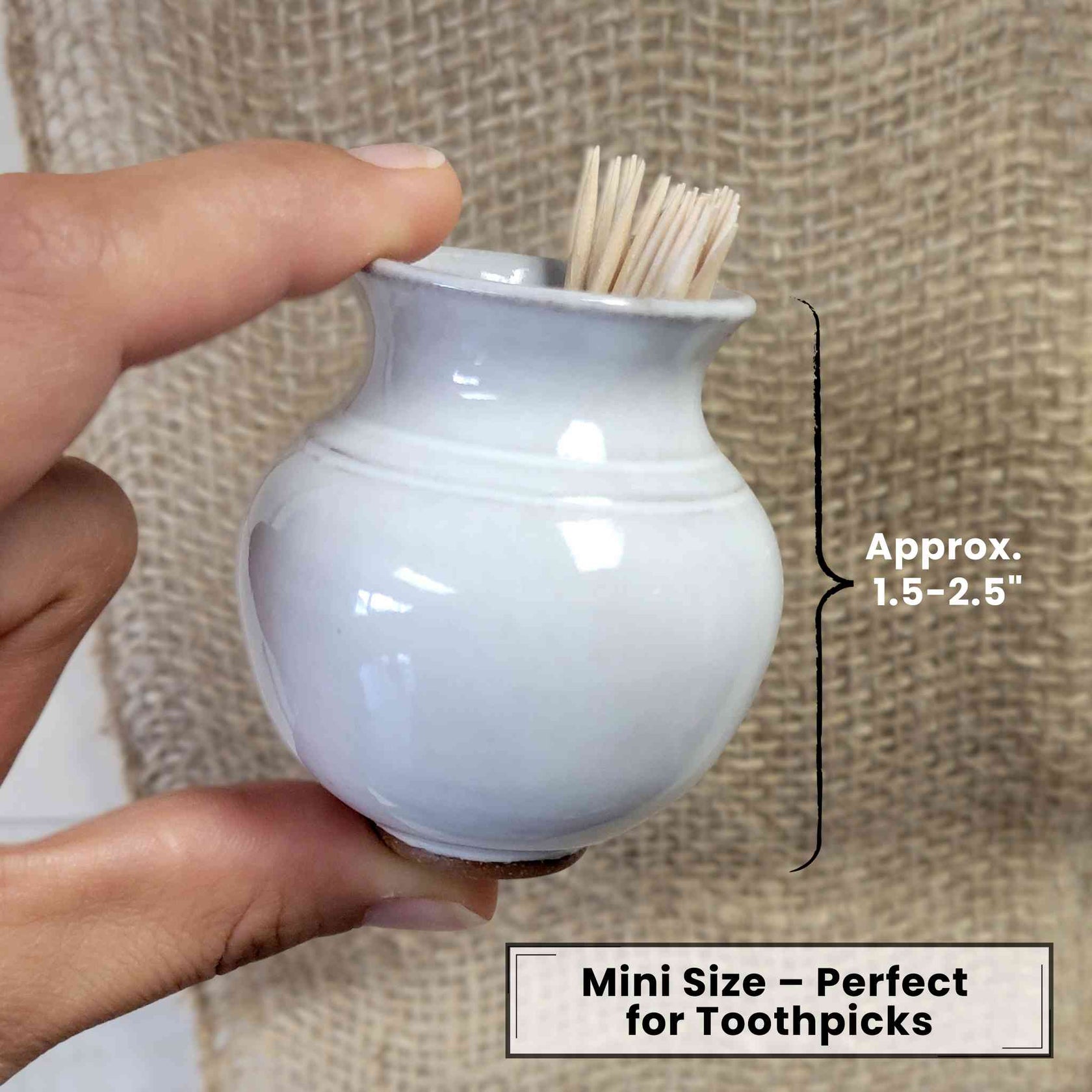 Mini Yellow Ceramic Toothpick Holder – Handmade Pottery for ...