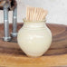 Mini Yellow Ceramic Toothpick Holder – Handmade Pottery for ...
